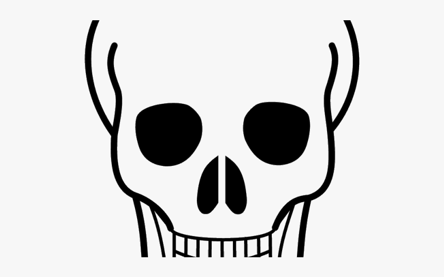 Easy Skeleton Head Drawing Free Transparent Clipart ClipartKey