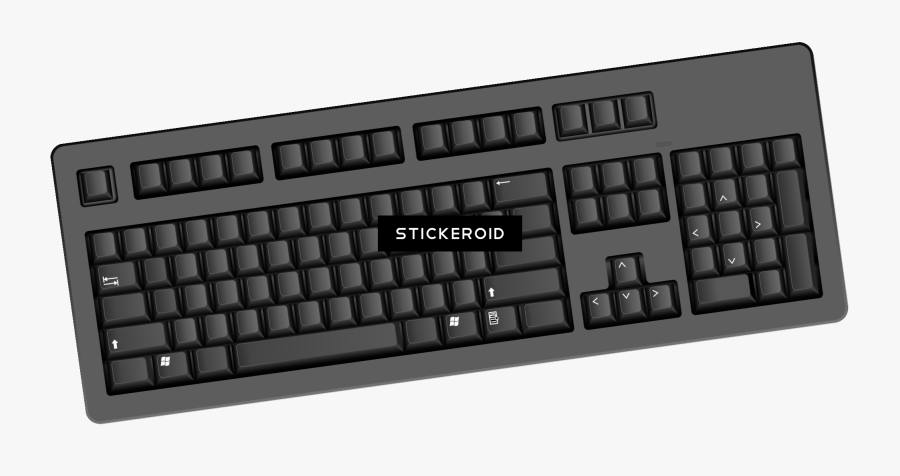 Clipart Image Of Keyboard , Png Download - Labeling Of Computer ...
