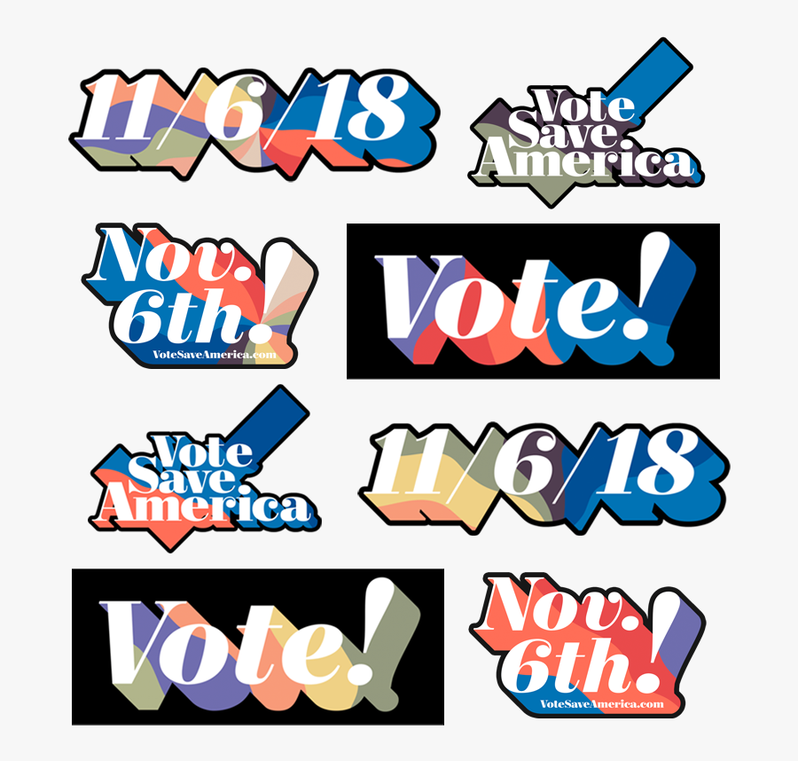 Vote Save America Sticker Pack , Free Transparent Clipart - ClipartKey