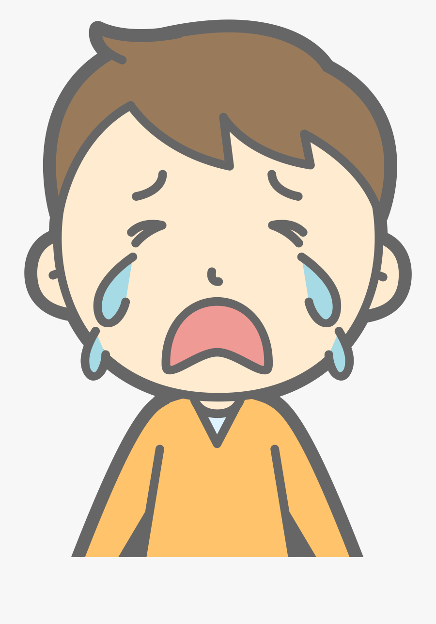 Crying Boy - Clip Art Crying , Free Transparent Clipart - ClipartKey
