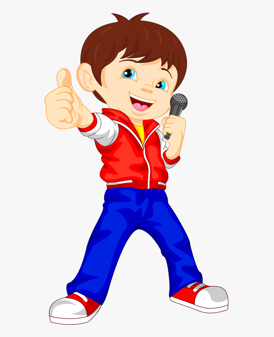 Transparent Kid Music Clipart - Singer Boy Clipart , Free Transparent ...