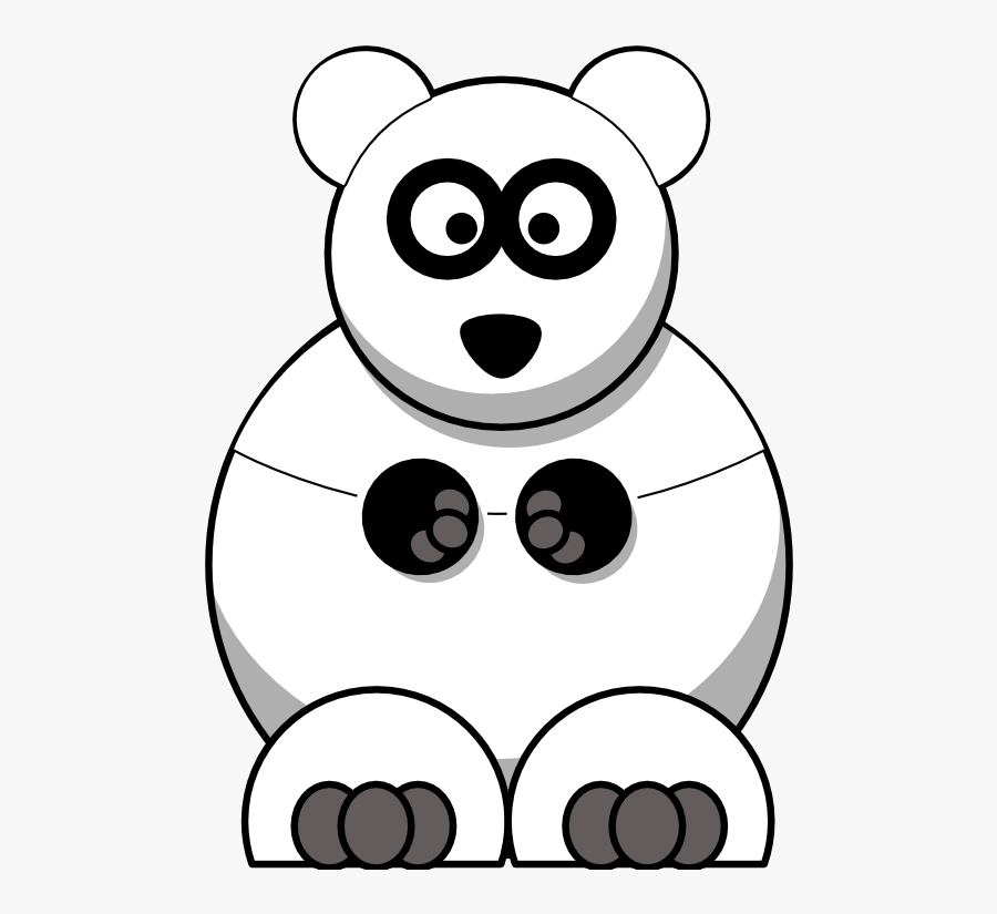Clip Art Panda Bear - Clip Art Cartoon Polar Bear , Free Transparent ...