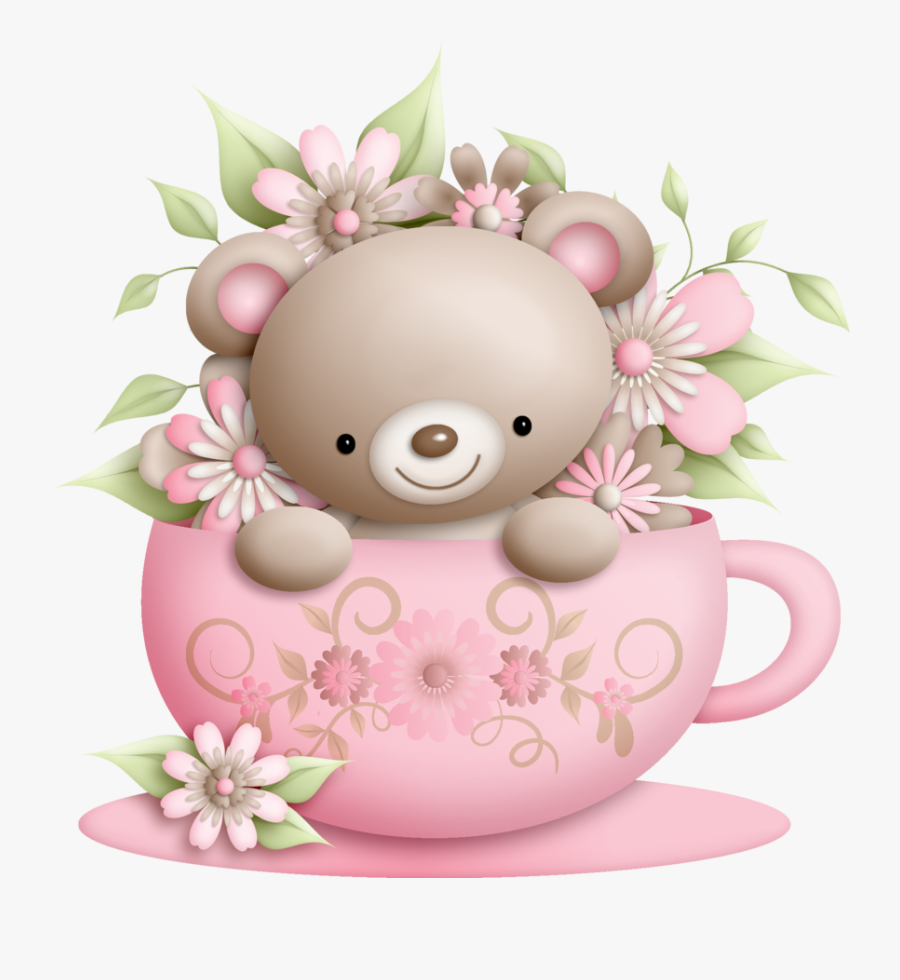 Bear In Cup - Cute Teddy Bears Clipart , Free Transparent Clipart ...