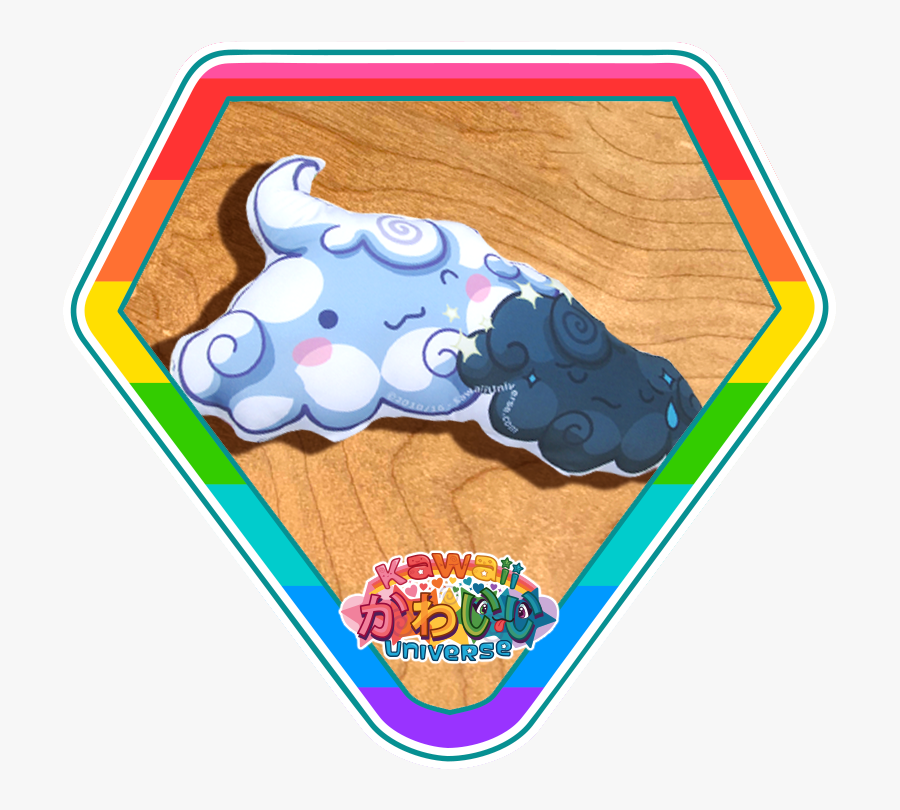 Cute Cloud Friends Duo Pillow , Free Transparent Clipart - ClipartKey