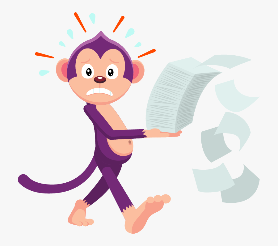 No More Paperwork Cartoon , Free Transparent Clipart - ClipartKey