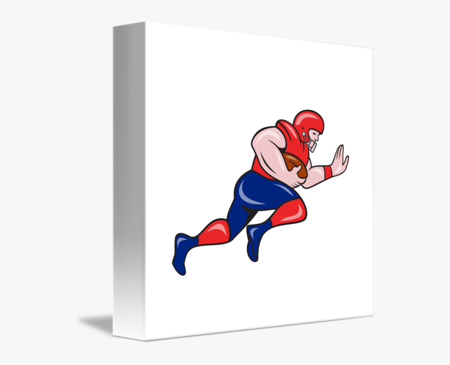 Football Clipart Running Back - Cartoon , Free Transparent Clipart ...