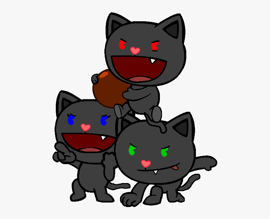Dark Happy Tree Friends - Black Cat , Free Transparent Clipart - ClipartKey