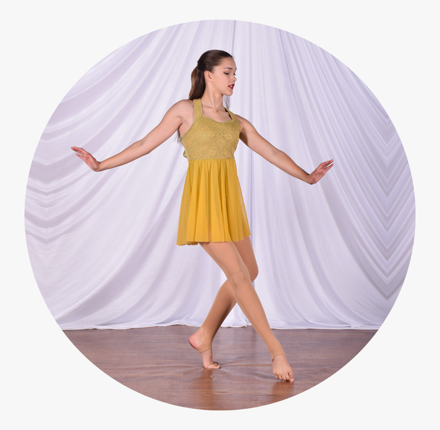 Contemporary Dance Yellow Dance Costume , Transparent - Contemporary ...
