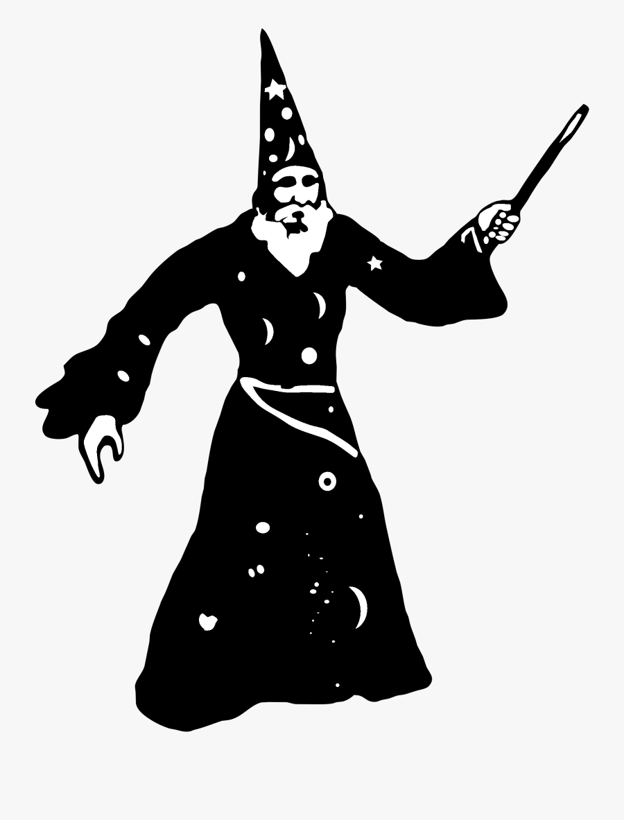 Wizard Logo Black And White - Wizard Vector , Free Transparent Clipart ...