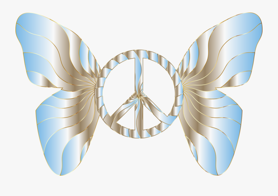 Butterfly Peace Sign , Free Transparent Clipart - ClipartKey