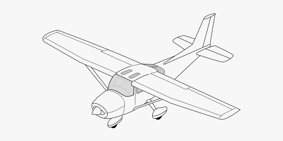 Cessna Drawing Diagram - Isometric Drawing Of Aircraft , Free ...