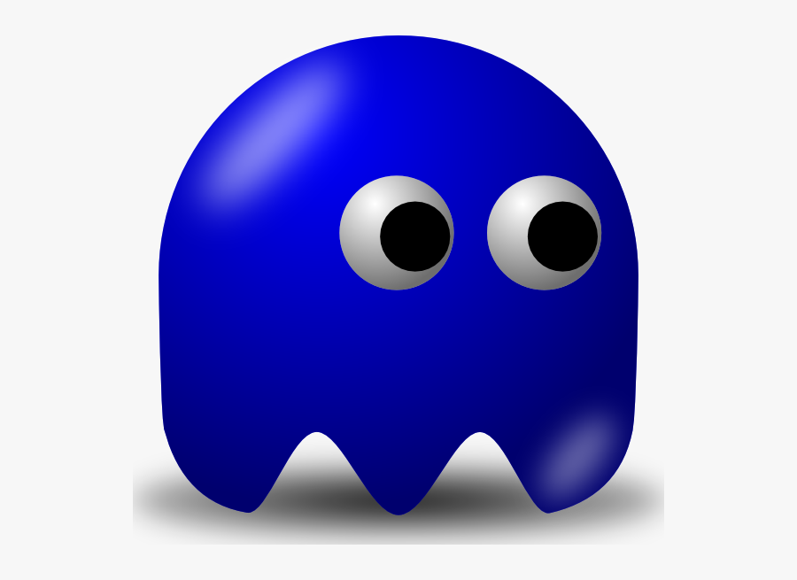 Pac Man Dark Blue Ghost , Free Transparent Clipart - ClipartKey