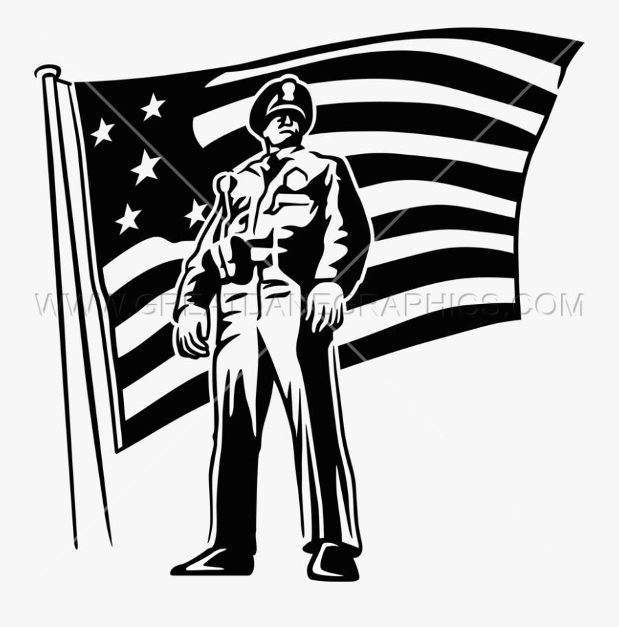 Soldiers Clipart Officer - Police Saluting Invisible Background , Free ...