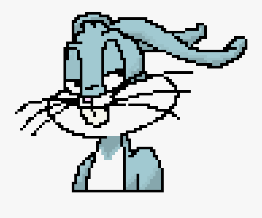 Pixel Art Clipart , Png Download - Pixel Drawing Of Bugs Bunny , Free ...