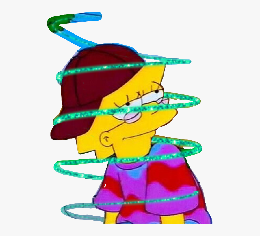 #chill #swirl #lisa #simpsons #cool #yeet #glasses - Vsco Stickers Lisa ...