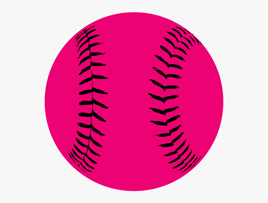 Softball Neon Clipart Invitations Transparent Png - Pink Softball ...