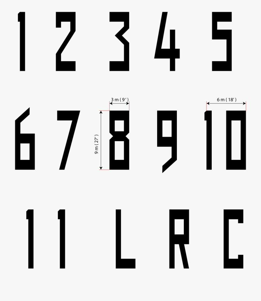 Transparent Runway Png - Runway Numbers Template , Free Transparent ...