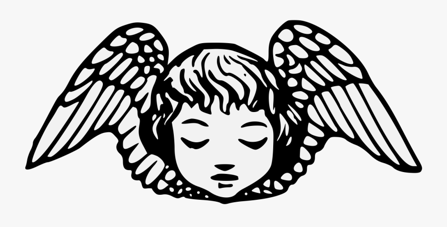 Angel Face And Wings , Free Transparent Clipart - ClipartKey