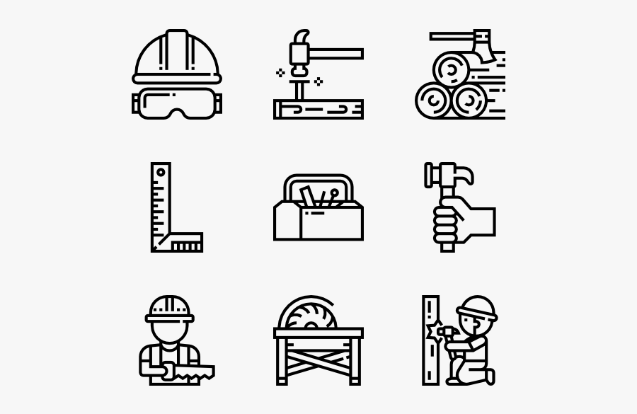 Carpenter Vector Clip Art - Construction Vector Logo Png , Free ...