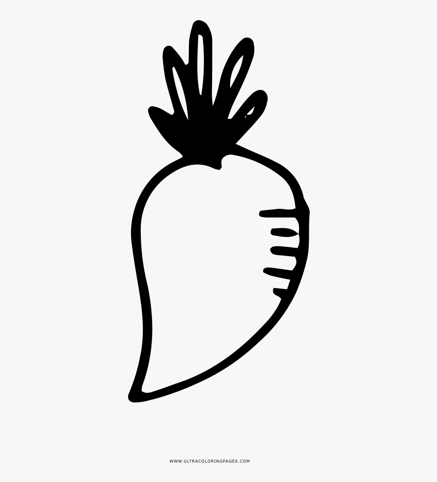 Turnip Coloring Page , Free Transparent Clipart - ClipartKey