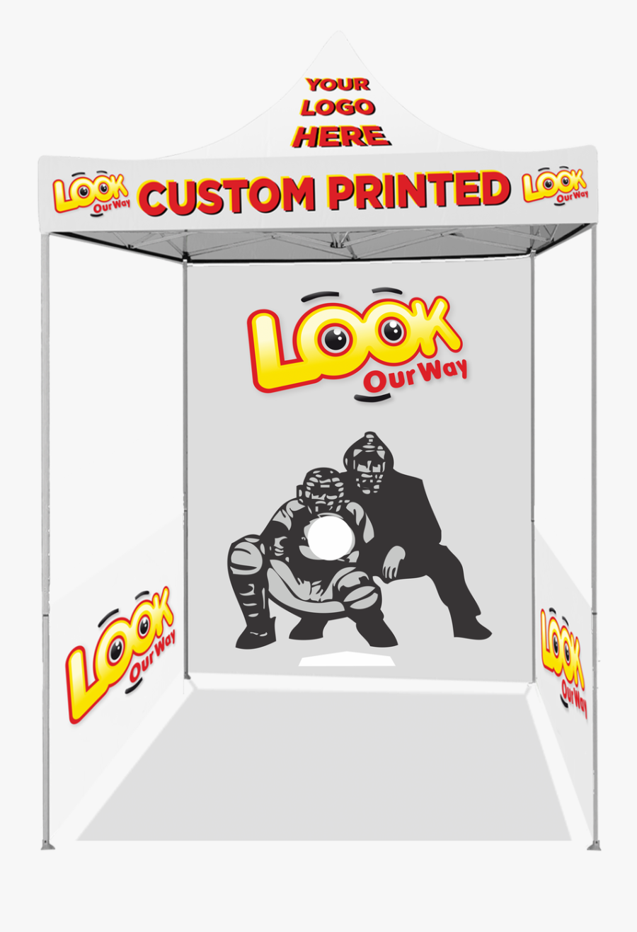 Custom Baseball Pop Up Tent Promotional Canopy - Baseball Umpire , Free ...