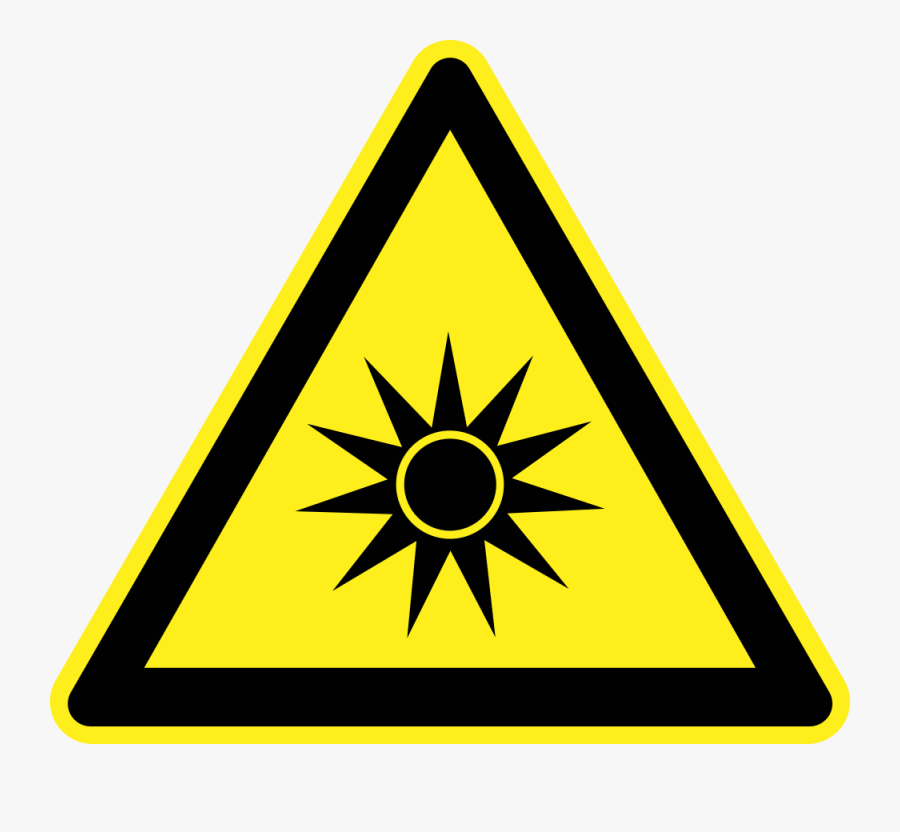 Optical Radiation Warning Sign , Free Transparent Clipart - ClipartKey