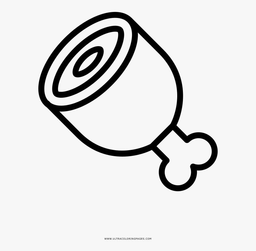 Pork Coloring Page - Pork Steak Icon , Free Transparent Clipart ...