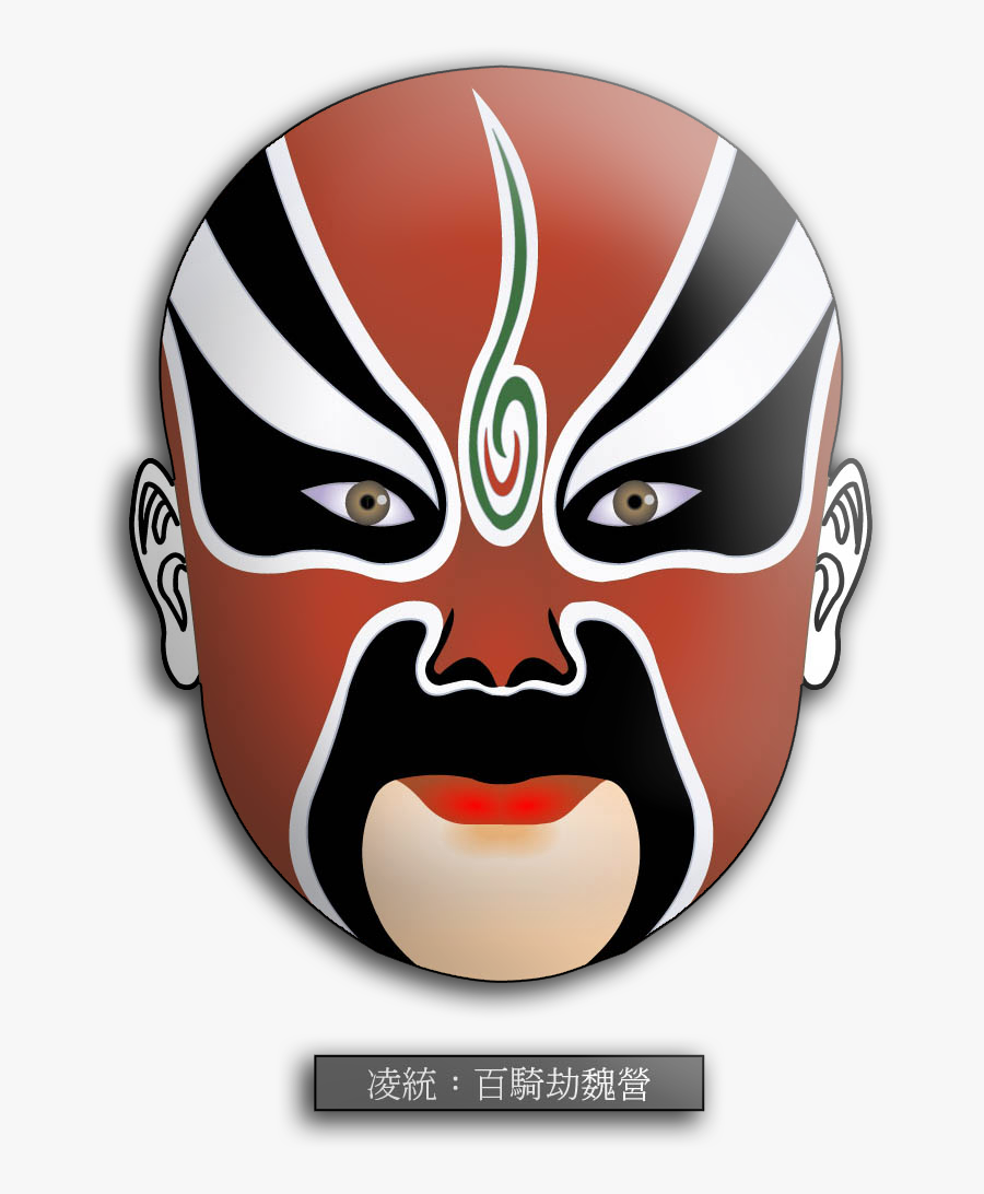 Red Peking Opera Mask , Free Transparent Clipart - ClipartKey