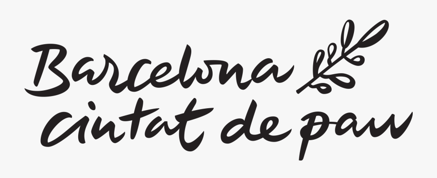 Barcelona, Ciutat De Pau - Calligraphy , Free Transparent Clipart ...