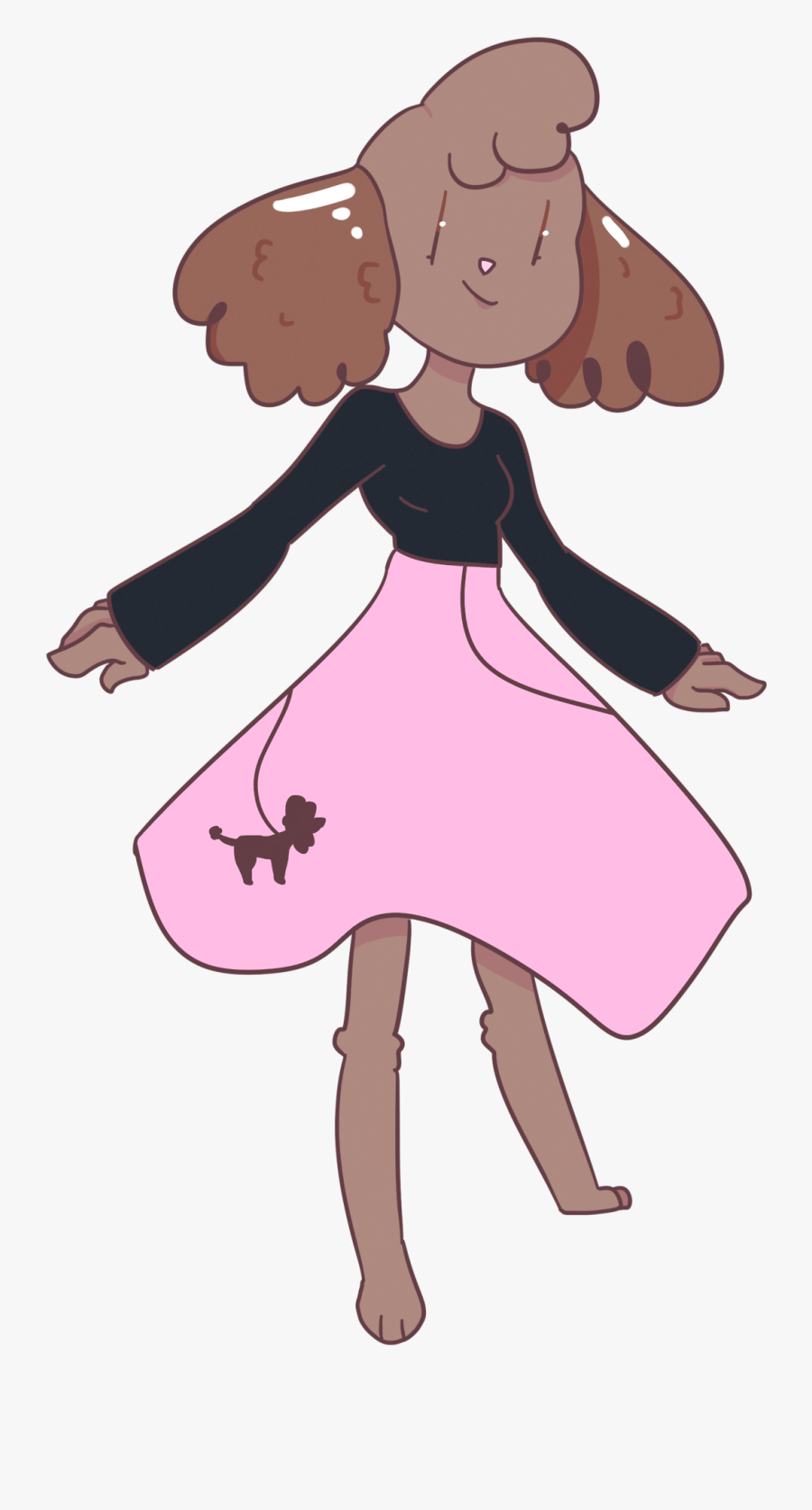 Poodle Skirt Clip Art Cartoon Drawing - Poodle Skirt Cartoon , Free ...