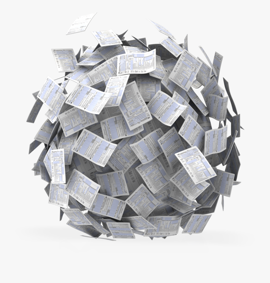Ball Of Papers - Document Centric Vs Model , Free Transparent Clipart ...