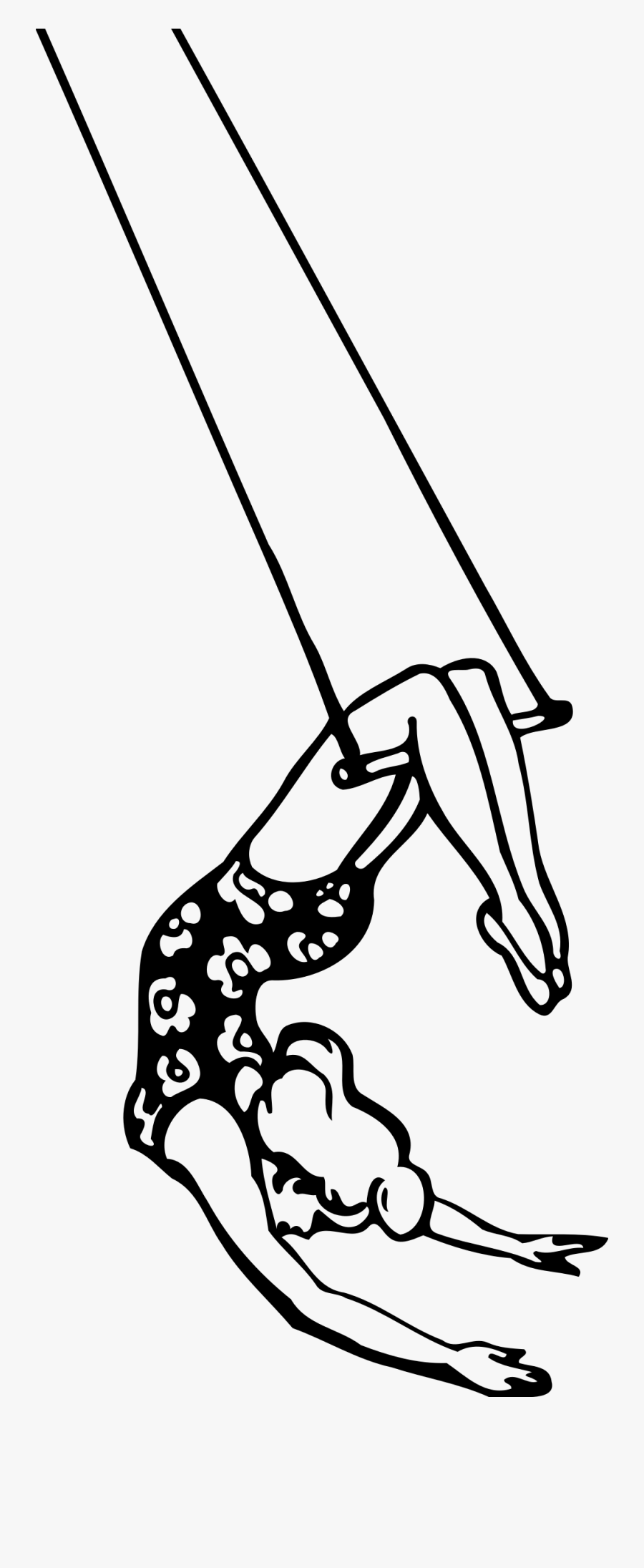 Circus Clipart Trapeze Artist - Draw A Trapeze Artist , Free ...