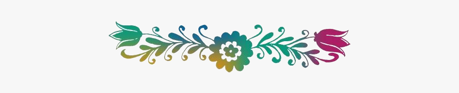 Divider Flower Border Png Clipart Image For Download - Illustration ...