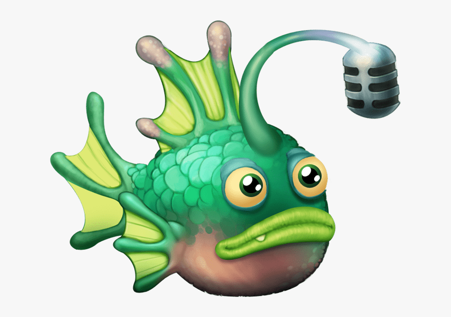 Angler Baby With Attached Microphone - My Singing Monsters Fish , Free ...
