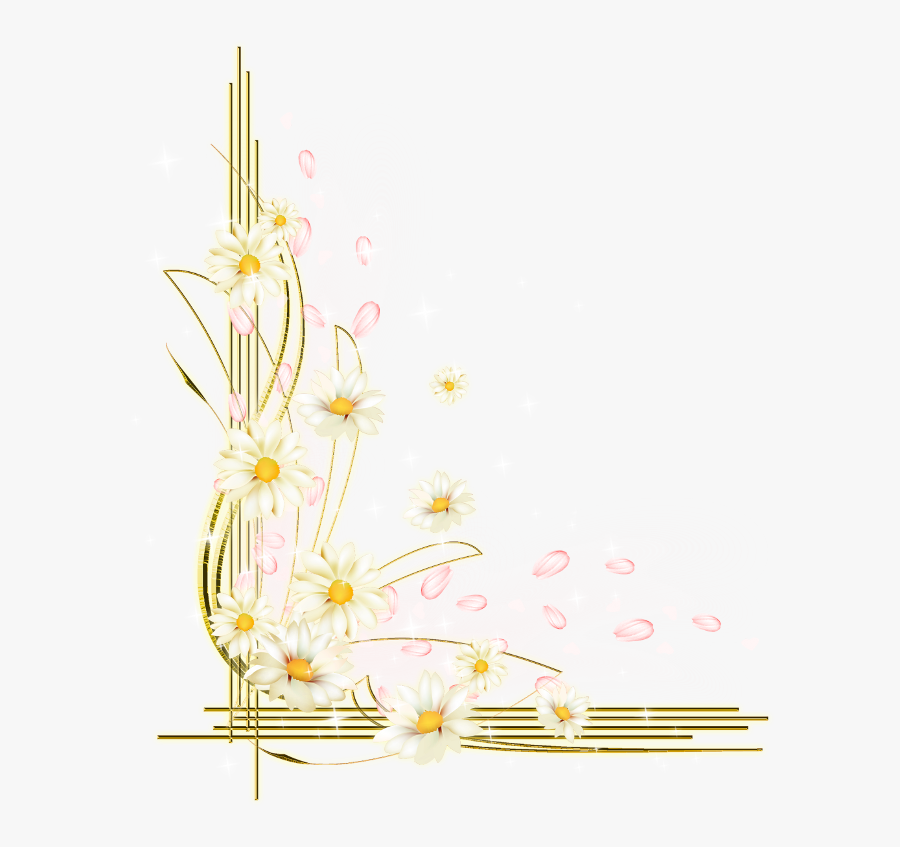 Yellow Flower Corner Frame Gif , Free Transparent Clipart - ClipartKey