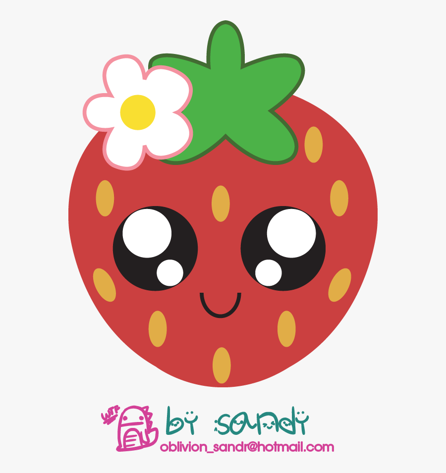 Clipart Fruit Clipart Kawaii - Kawaii Strawberry , Free Transparent ...