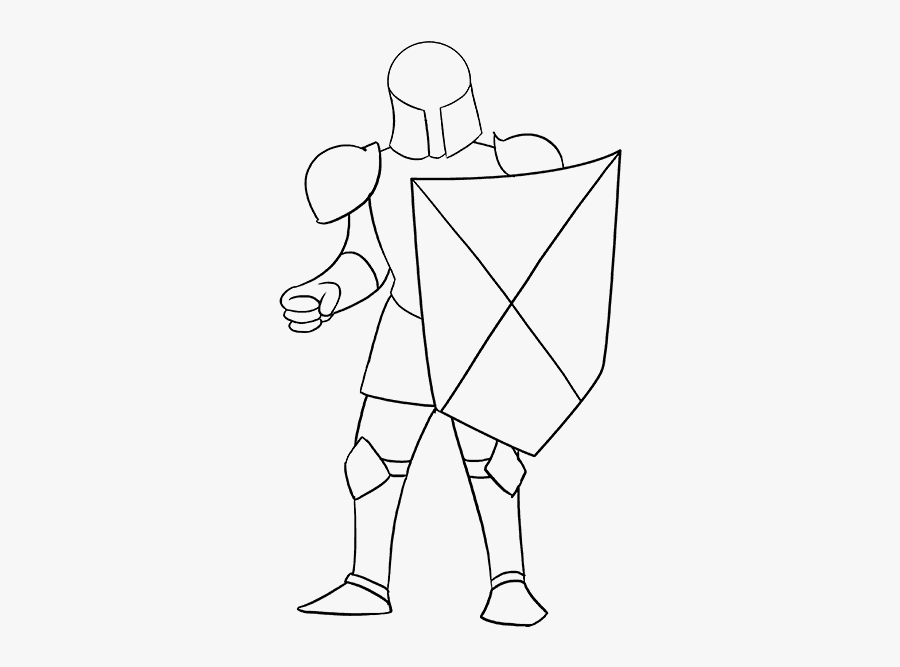 How To Draw Knight - Sketch , Free Transparent Clipart - ClipartKey