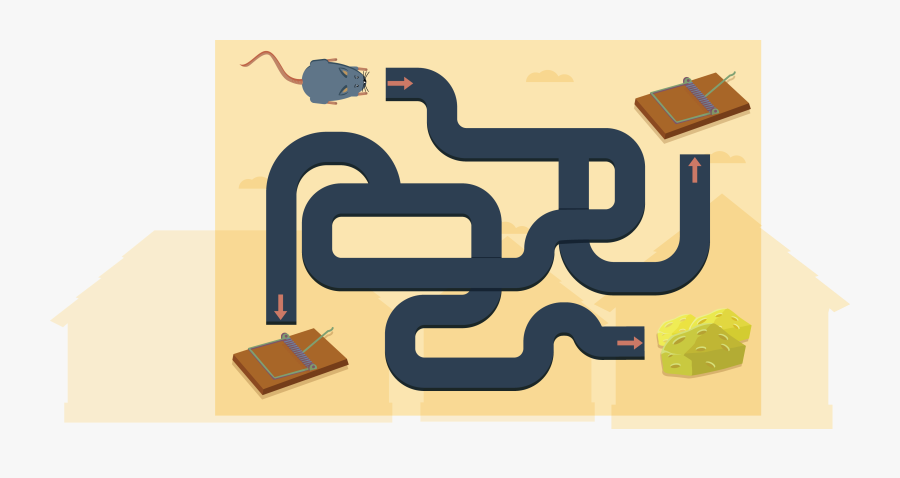 Maze Clipart Mouse - The Mouse Labyrinth , Free Transparent Clipart ...