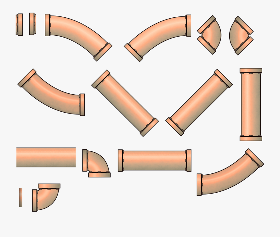 Pipe Clipart Copper Pipe - Pipe Sprite Sheet , Free Transparent Clipart ...