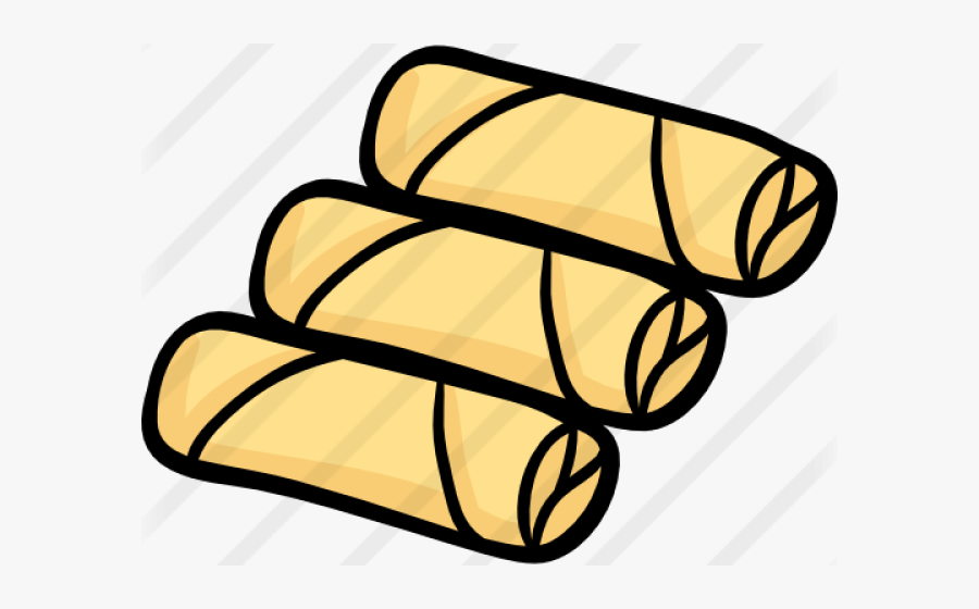 Rolls Clipart Spring Rolls - Spring Roll Illustration Black And White ...