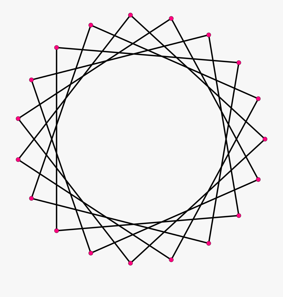 Polygons Drawing Creative - Star Polygon 16 5 , Free Transparent ...
