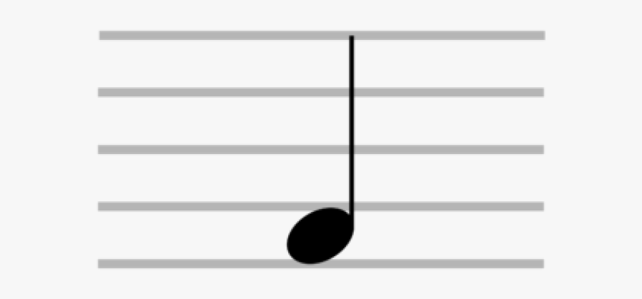 Picture Of Quarter Note - Quarter Note On Staff , Free Transparent ...