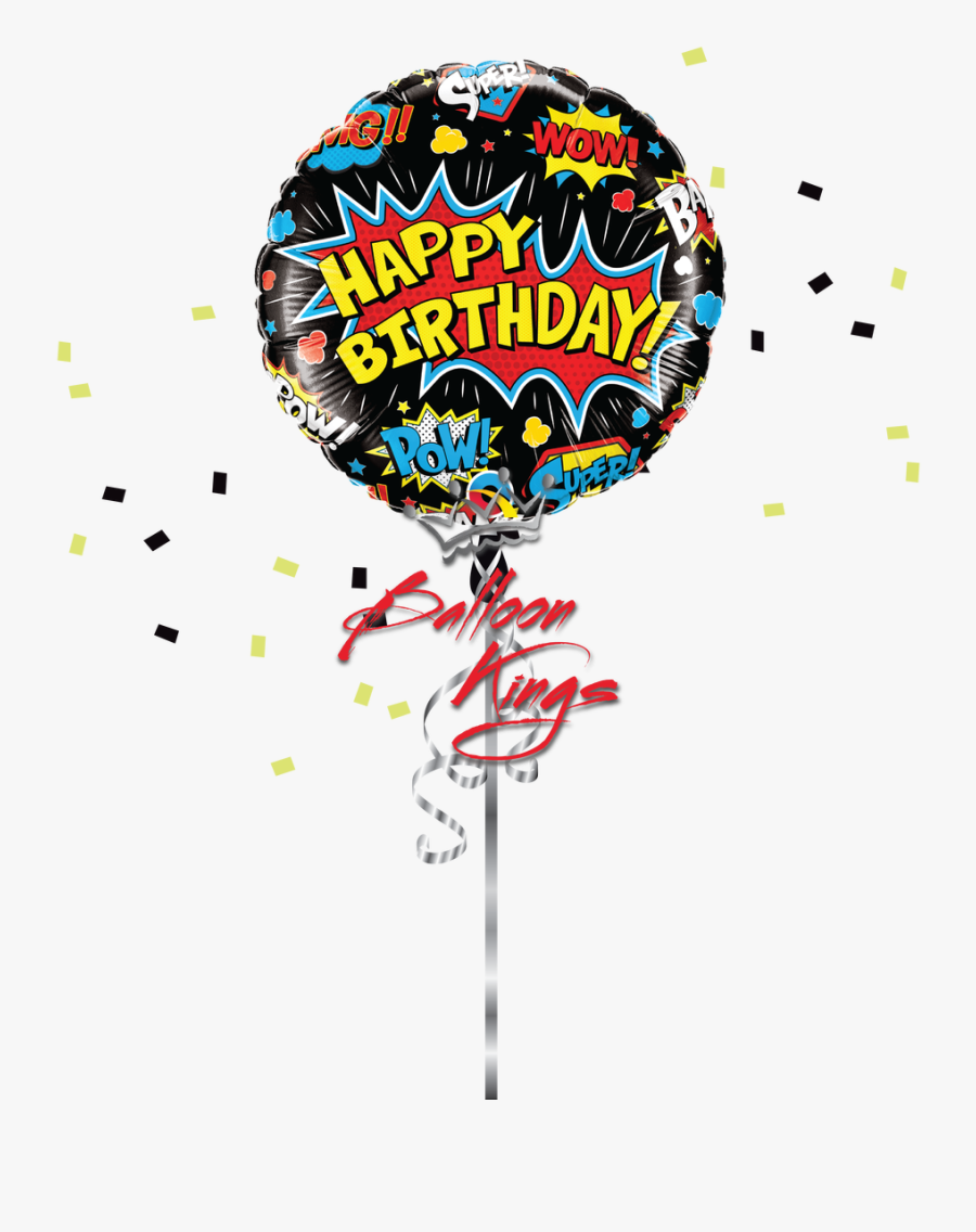 Black Happy Birthday Balloons , Free Transparent Clipart - ClipartKey
