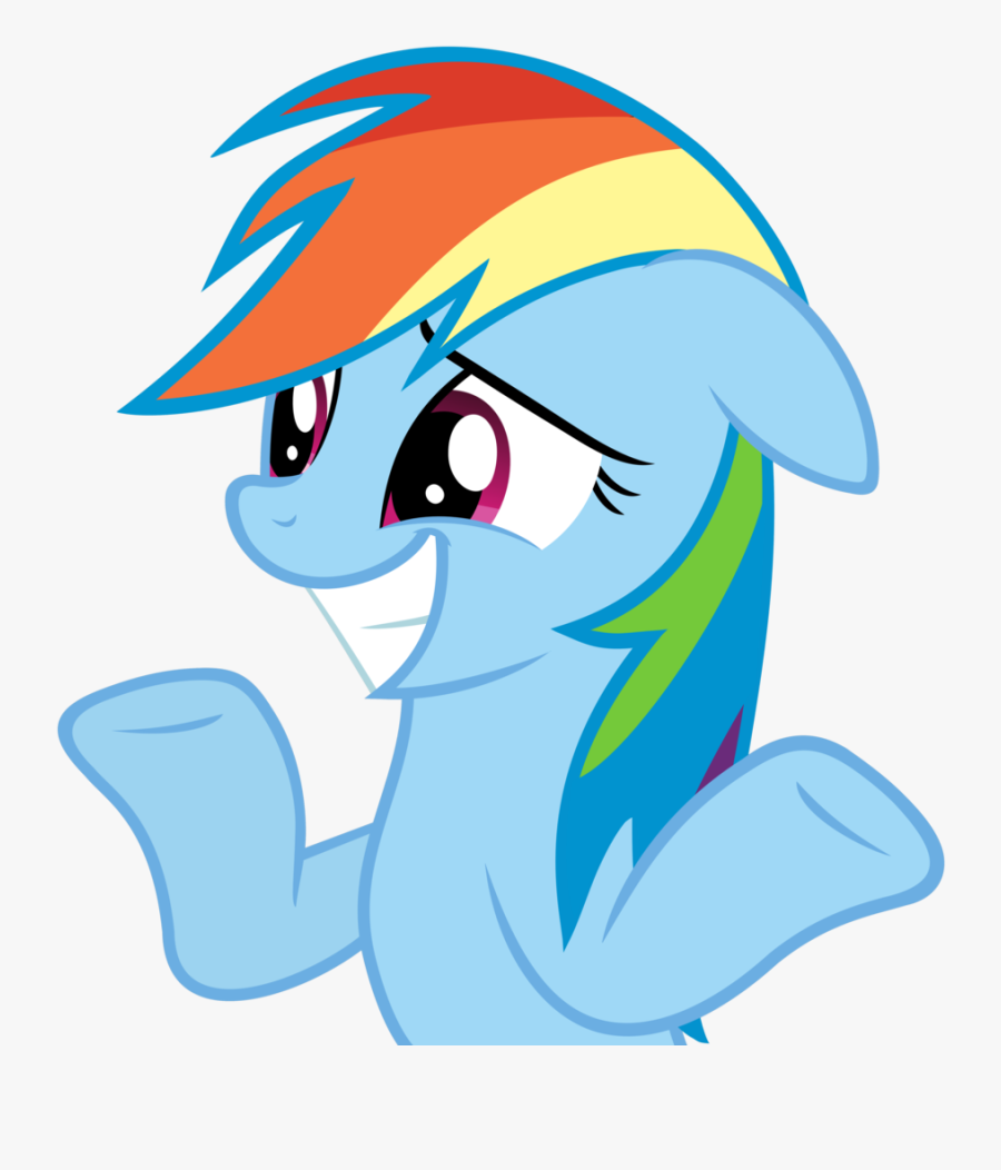 Nervous Clipart Transparent - Mlp Rainbow Dash Nervous , Free ...