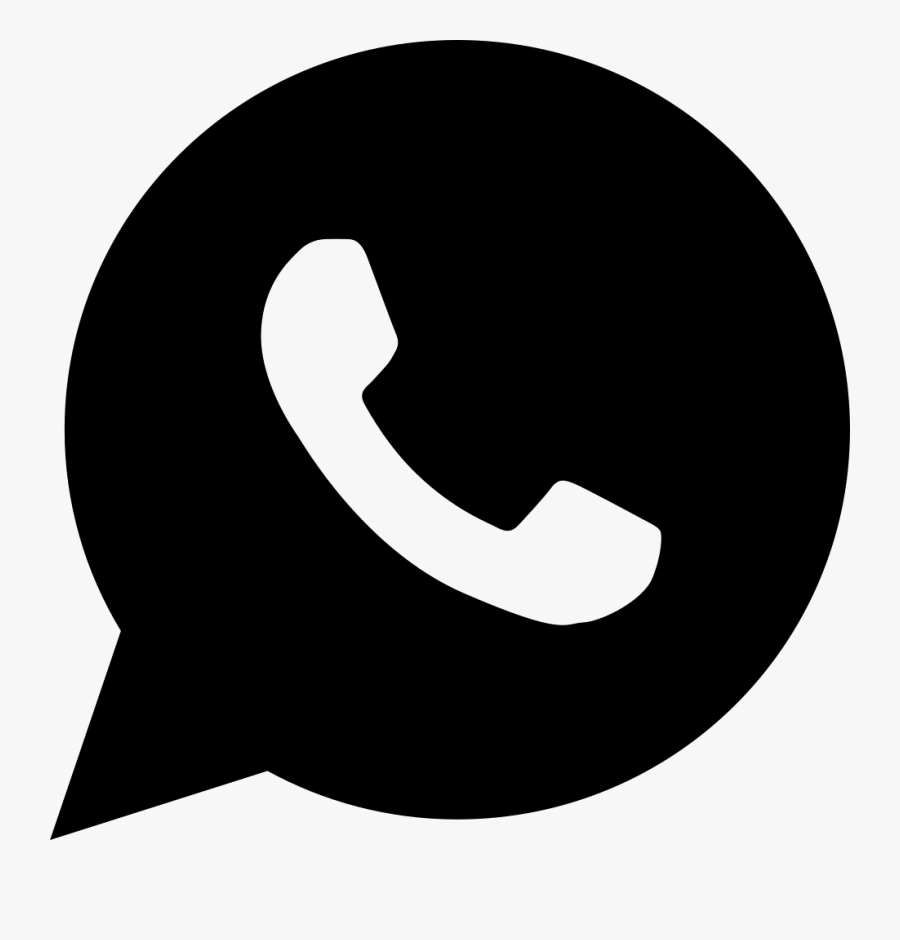 Whatsapp Logo Bw Png , Free Transparent Clipart - ClipartKey
