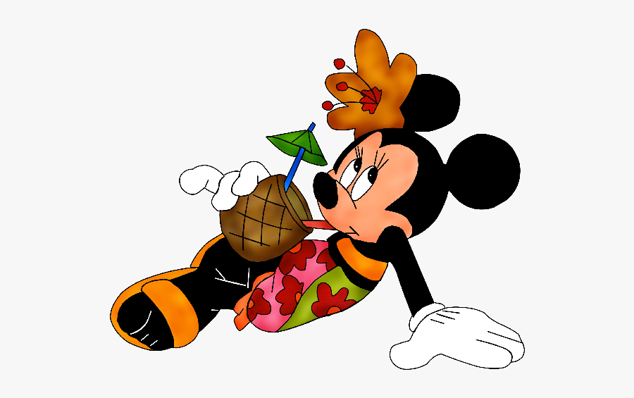 Minnie Mouse At The Beach , Free Transparent Clipart - ClipartKey