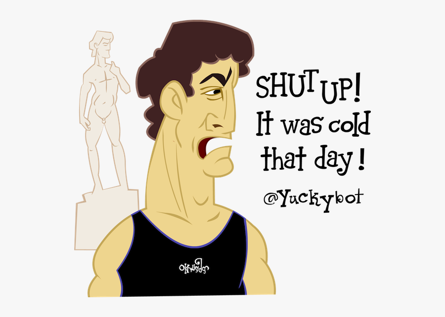 Michaelangelo"s David - Cartoon , Free Transparent Clipart - ClipartKey