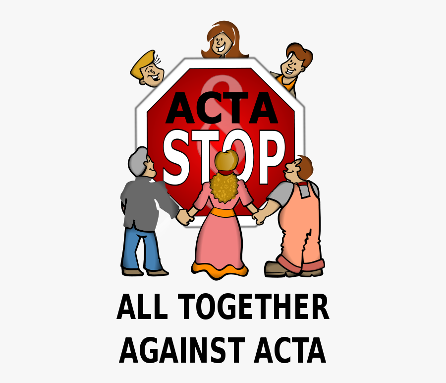 Stop Acta - Cartoon , Free Transparent Clipart - ClipartKey