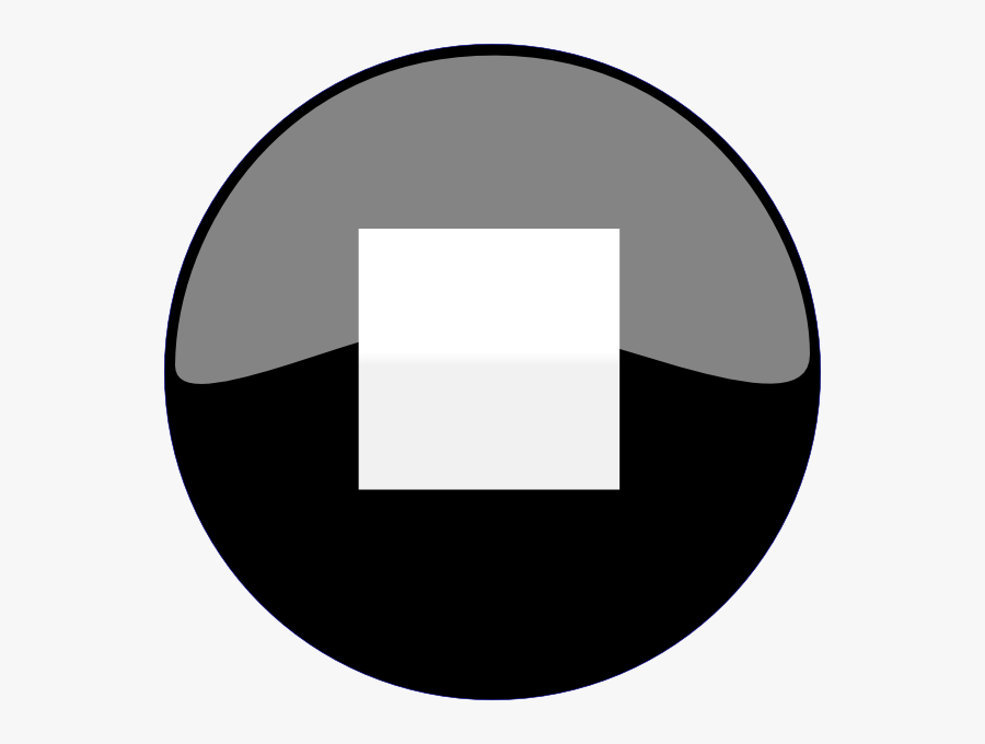 Stop Button Black Svg Clip Arts - Black Stop Button Png , Free ...