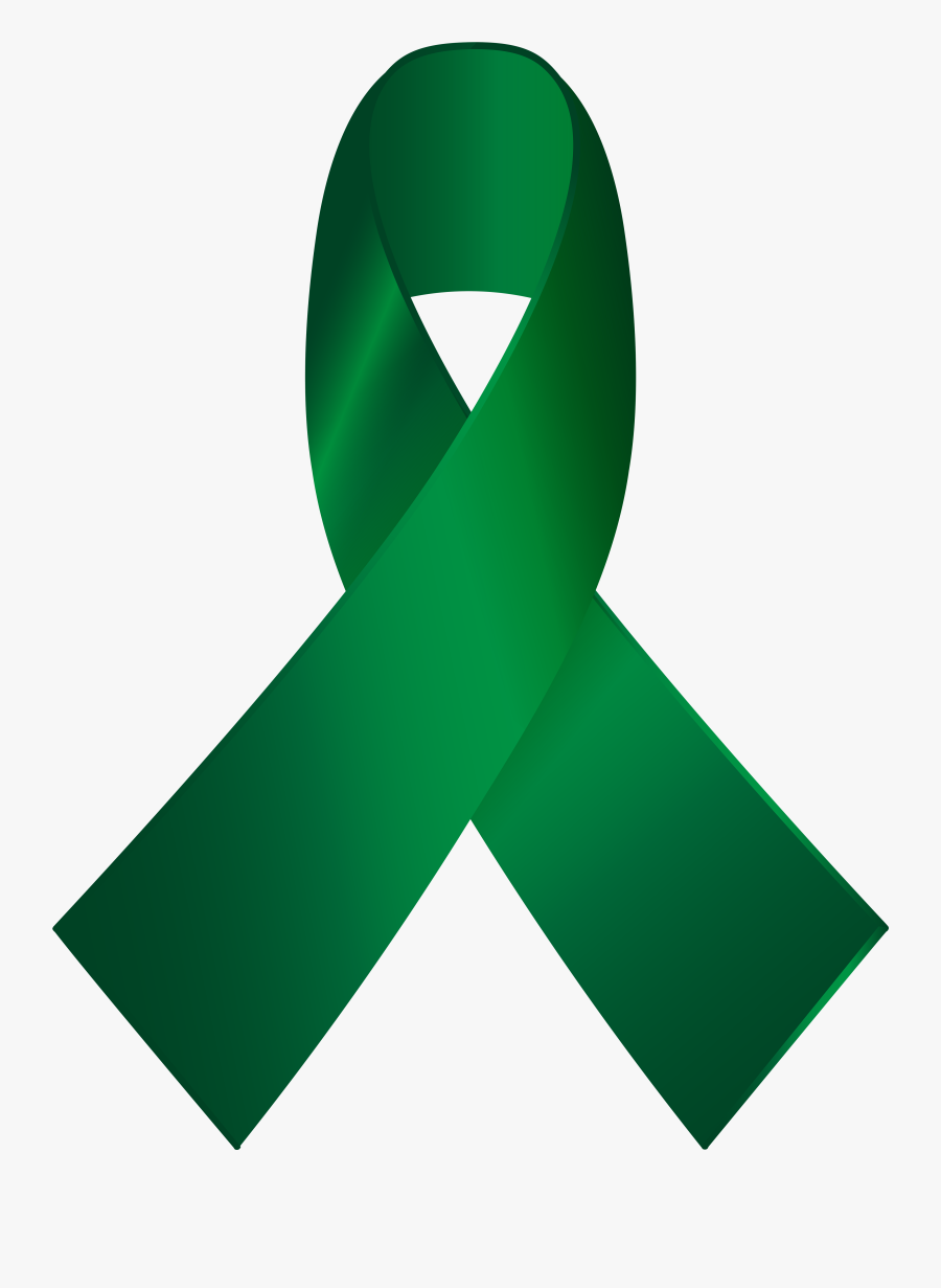 Green Awareness Ribbon Png Clip Art - Red Ribbon Aids Png , Free ...